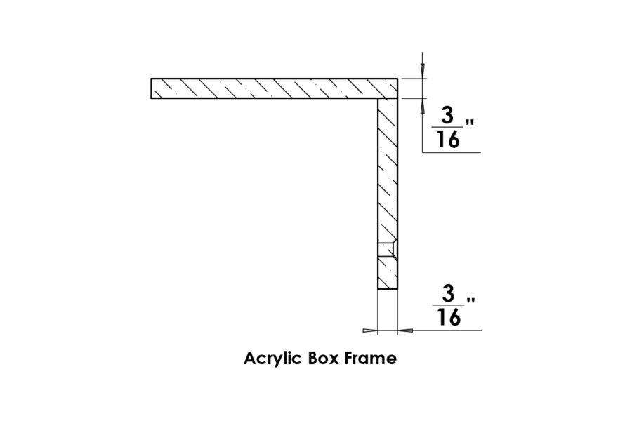 Acrylic Box Frame - SmallCorp